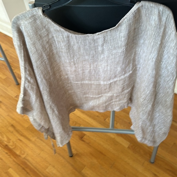 Eileen Fisher | Tops | Eileen Fisher Linen Topper Osfa | Poshmark